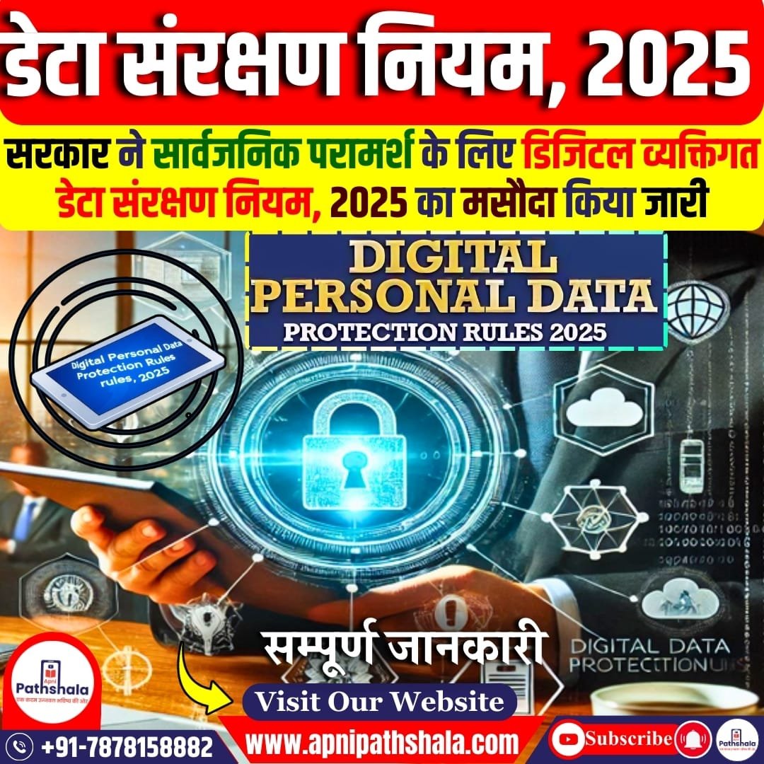 डिजिटल व्यक्तिगत डेटा संरक्षण नियम 2025 - Apni Pathshala